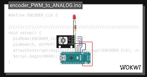 Encoder PWM To ANALOG Ino Copy Wokwi ESP STM Arduino Simulator