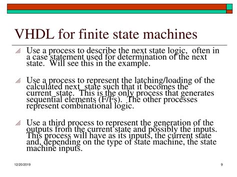 Ppt Vhdl State Machine Basics For Sequential Elements Design