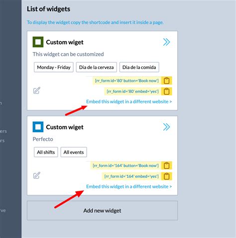 Reservation Form Embed Widget Alex Reservations WordPress Plugin