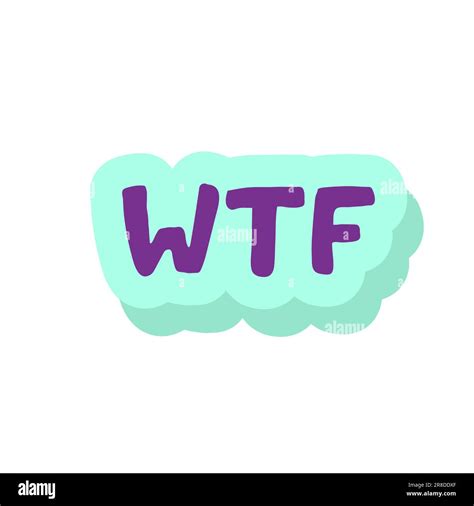 Wtf speech bubble cloud, scream and shout. Vector wtf bubble speech cloud, comic balloon cartoon ...