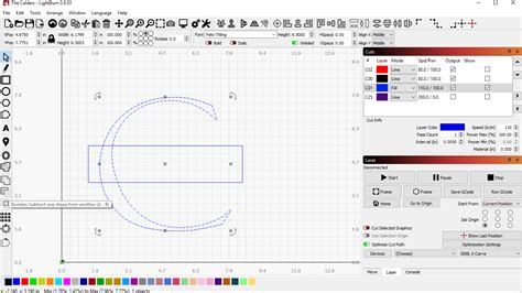 Help Fonts No Longer Can Be Boolean Subtracted LightBurn Software Questions LightBurn