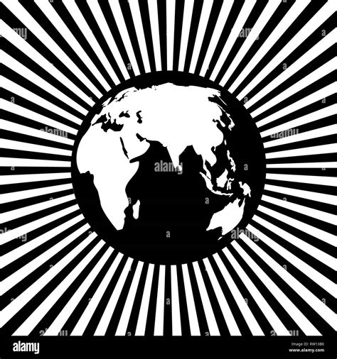 Vector Globe Icon Of The World Stock Vector Image And Art Alamy