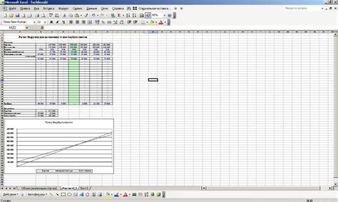 Планово экономический отдел Точка безубыточности в Excel