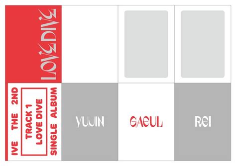 [따니네 만들기] 아이브 러브다이브 앨범 And 종이포카 만들기🎀 Crafting Ive Love Dive Album And Photocard 네이버 블로그 Kart