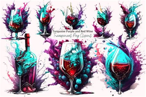 Watercolor Red Wine Clipart Graphic By Colourful · Creative Fabrica