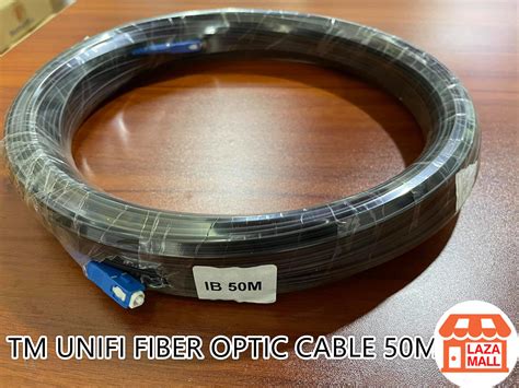 Tm Unifi Fiber Optic Cable With Connector [ 50meter ] Kabel Optik Serat Tm Unifi Dengan