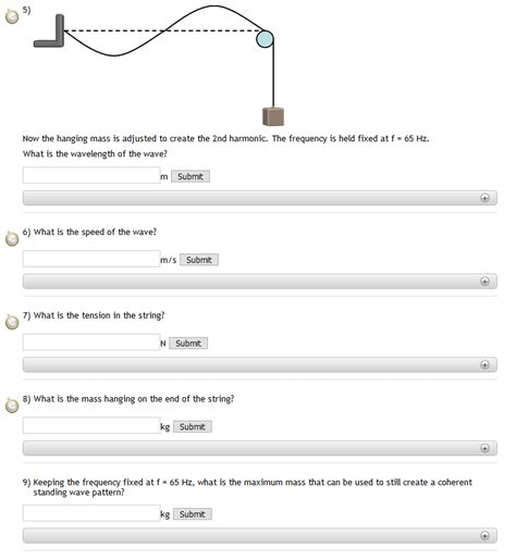 solved a standing wave pattern is created on a string with