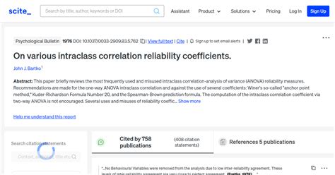 On Various Intraclass Correlation Reliability Coefficients