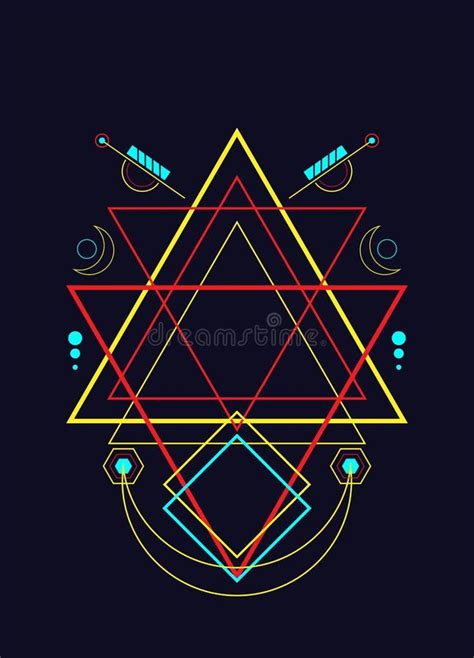 Sacred Geometry Ornament Vector Design Elements For Background Stock Vector Illustration Of