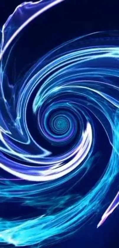 Dynamic Swirling Blue Vortex Free Download