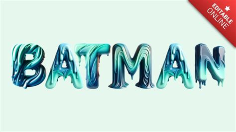 Batman | Liquid Drip Font | Text Effect Generator