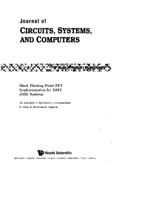 Pdf Block Floating Point Fft Implementation For Dmt Xdsl Systems