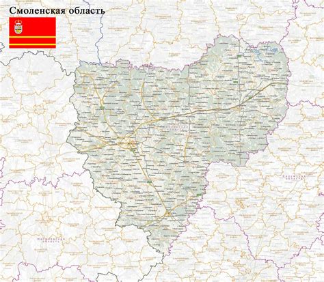 Карта Смоленской области