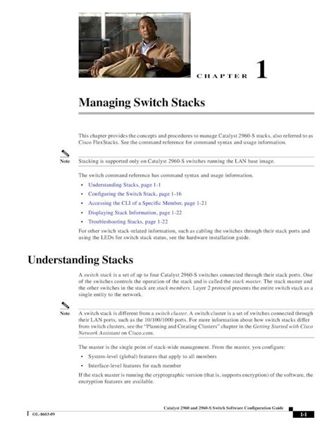 Pdf Managing Switch Stacks Ciscochapter 1 Managing Switch Stacks
