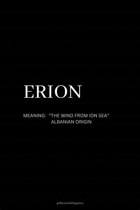 Erion ~ Theartofelegance