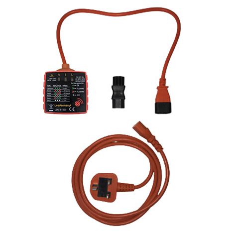 Leaderman Earth Continuity And Polarity Test Kit With Iec Extension Lead Ecp K4 Testermans