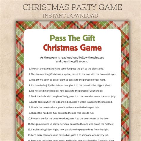 Pass The Present Game Pass The T Game Pass The Parcel Game Office