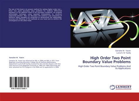 Pdf High Order Two Point Boundary Value Problems And Its Applications