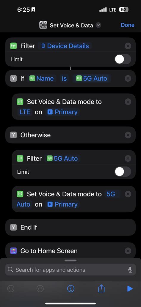Switch 5g To Lte And Vice Versa Rshortcuts