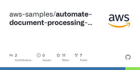 github aws samples automate document processing with amazon bedrock