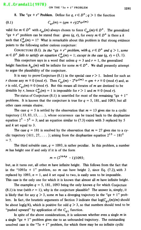 collatz conjecture give me such a 3n±q problem that we do not