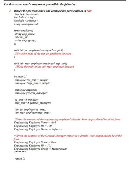 Solved For The Current Weeks Assignment You Will Do The