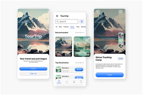 Tour Trip Mobile App Design Interface Behance