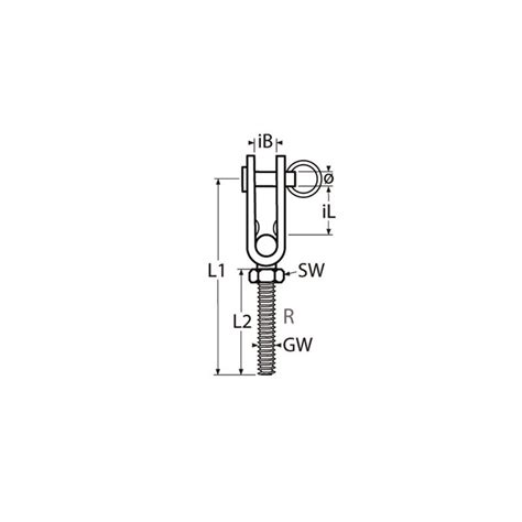 Toggle Mit Gewinde Rechts M10 Edelstahl A4
