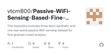 Github Vtcm800 Passive Wifi Sensing Based Fine Grained Crowd Analysis