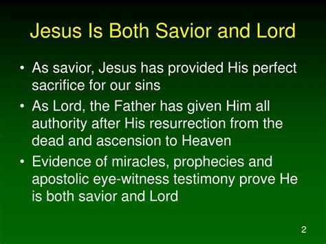 Ppt Jesus Our Savior Lord And Example Powerpoint Presentation Free