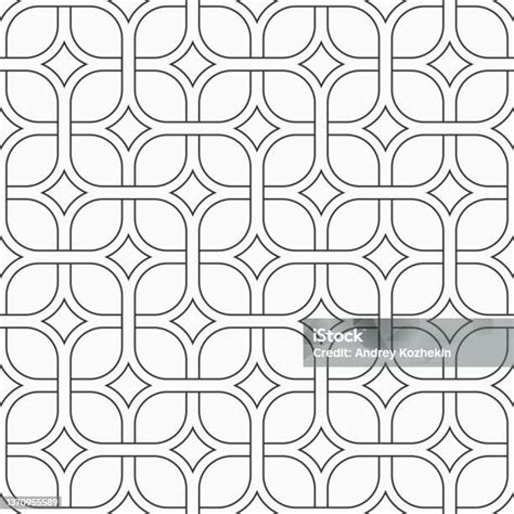 Seamless Lattice Vector Pattern Weaving Texture Geometric Lattice Stock Illustration Download