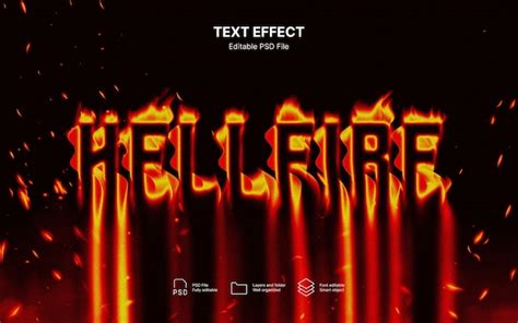 Premium Psd Fire Text Effect