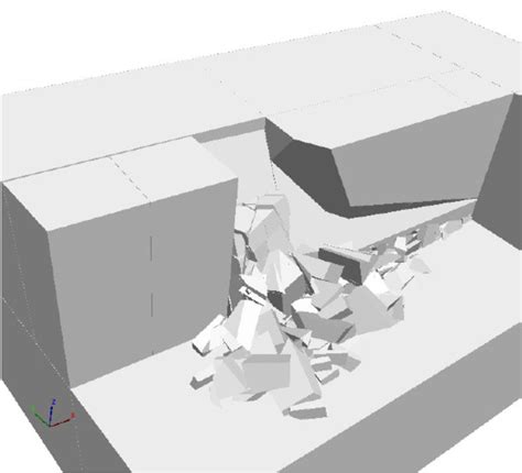 Results Obtained With The 3d Distinct Element Model Visualizing The Download Scientific Diagram