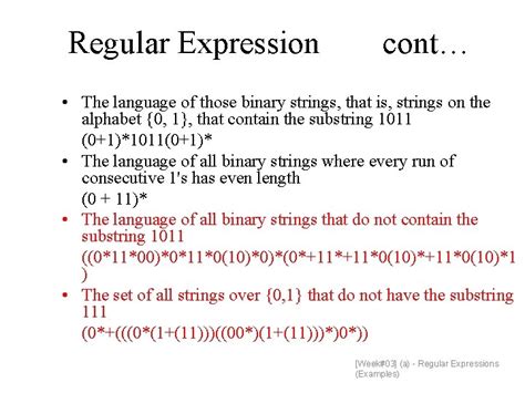 Regular Expressions Examples Course Theory Of Automata Topic