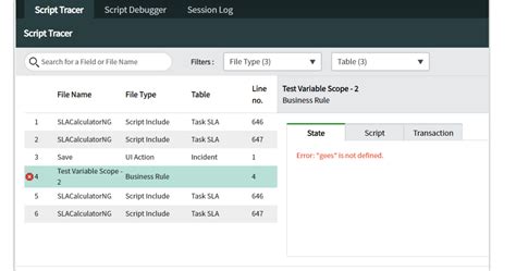 Servicenow Script Tracer Demo Servicenow Spectaculars