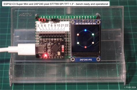 The Combination Of An Esp32 C3 Super Mini And A St7789 Tft Display With 240 240 Pixels Artofit