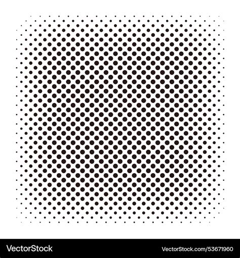 Square Monochrome Halftone Texture Royalty Free Vector Image