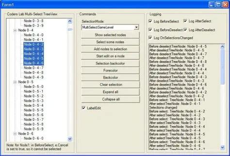 Descarga De Treeview De Selección Múltiple De Net Para Windows