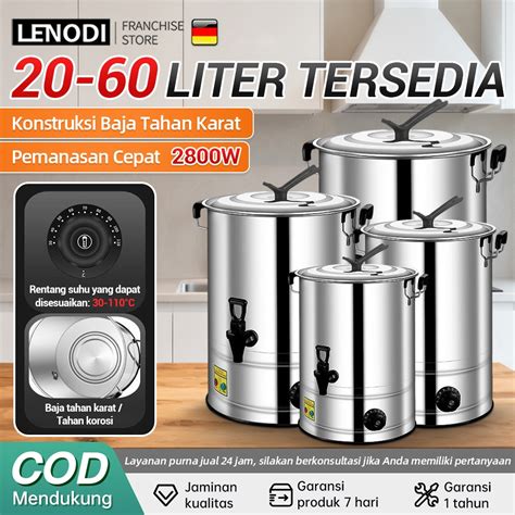 Jual Lenodi 2030405060l 2800w Ember Mendidih Air Pemanas Listrik