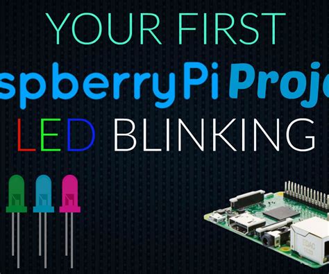 your first project in raspberry pi led blinking 3 steps with
