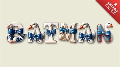 Batman | Duck & Goose | Text Effect Generator