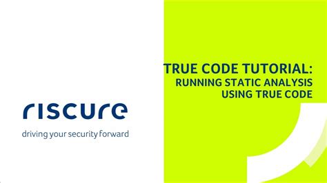 true code static analysis how to run code checks youtube