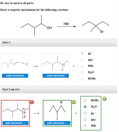 Solved Be ﻿sure to ﻿answer all parts.Draw a stepwise | Chegg.com