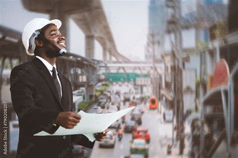 african architect engineers work inside the construction site of a