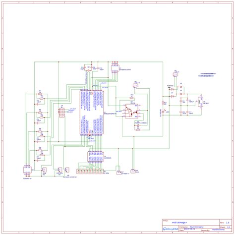 Midi Switch Atmega EasyEDA Open Source Hardware Lab