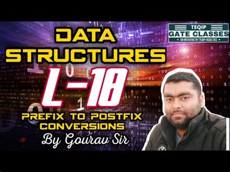 Lec CSE Data Structures By Gourav Sir Prefix To Postfix Conversion LetsCrackTheGATE