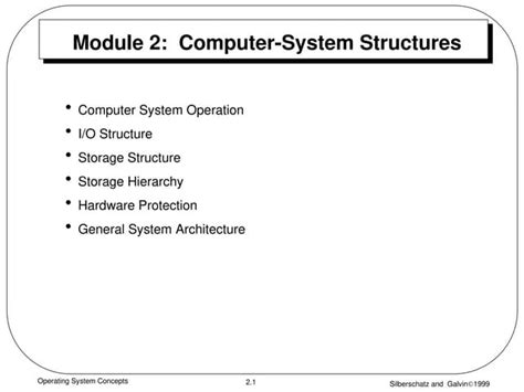 Ch2 Computer System Structures Operating System Ppt