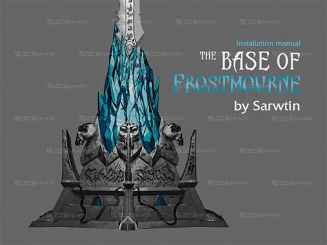The Base Of Frostmourne Sword Stand Wow By Sarwtin Makerworld