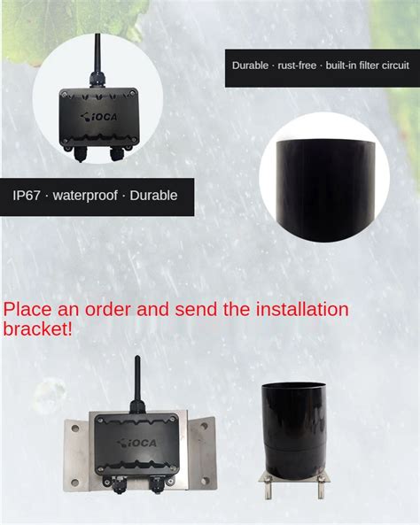 Lora Rainfall Lorawan High Precision Rainfall Sensor Transmitter Tipping Bucket Rainfall