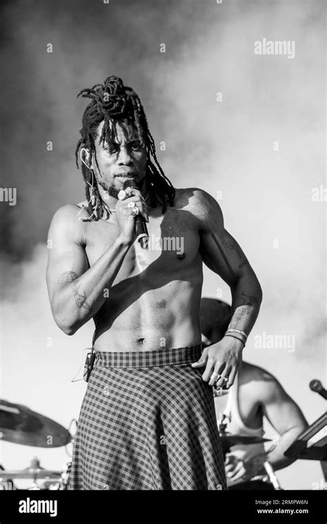 Nigerian Artist Obongjayar Real Name Steven Umoh Play The Mountain Stage At Green Man Festival